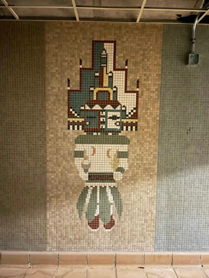 In a Secret Airport Tunnel, Mysterious Mosaics Shine in the Dark ...